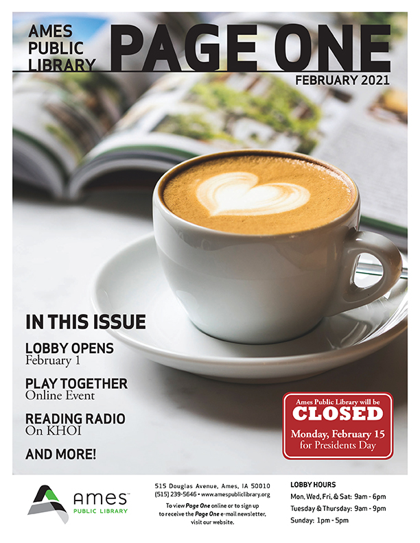 Page One Newsletter | Ames Public Library